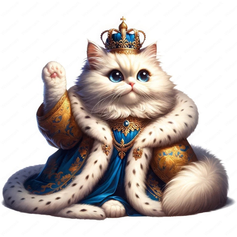 Cute Cat Queen Clipart Bundle | Royalty Art (digital Download) - Etsy