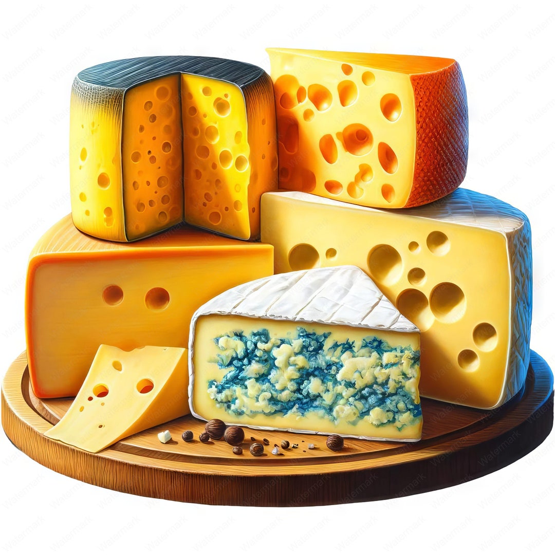Cheese Clipart Bundle: Culinary Art Printables (commercial Use ...
