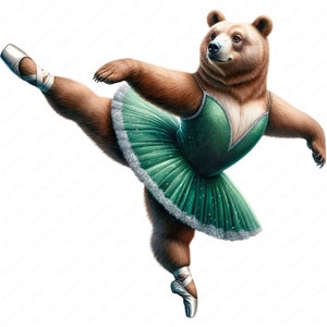Ballet Bear Clipart | Adorable Ballet Bear Clipart Bundle | 10 High ...