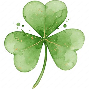 Shamrock Clipart | Shamrock PNG Bundle | Clover Watercolor Designs ...