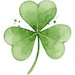 Shamrock Clipart | Shamrock PNG Bundle | Clover Watercolor Designs ...