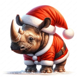 Santa Animal Clipart Bundle: 10 Holiday Designs (digital Download) - Etsy