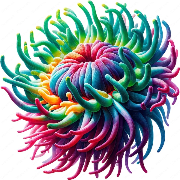 Anemone Clipart - Etsy