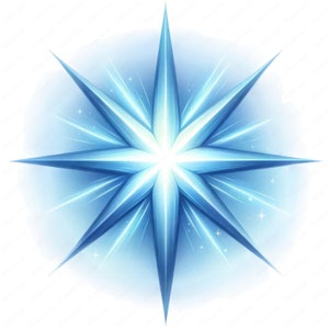 Radiant Star Clipart | Brilliant Radiant Star Clipart Bundle | 10 High ...