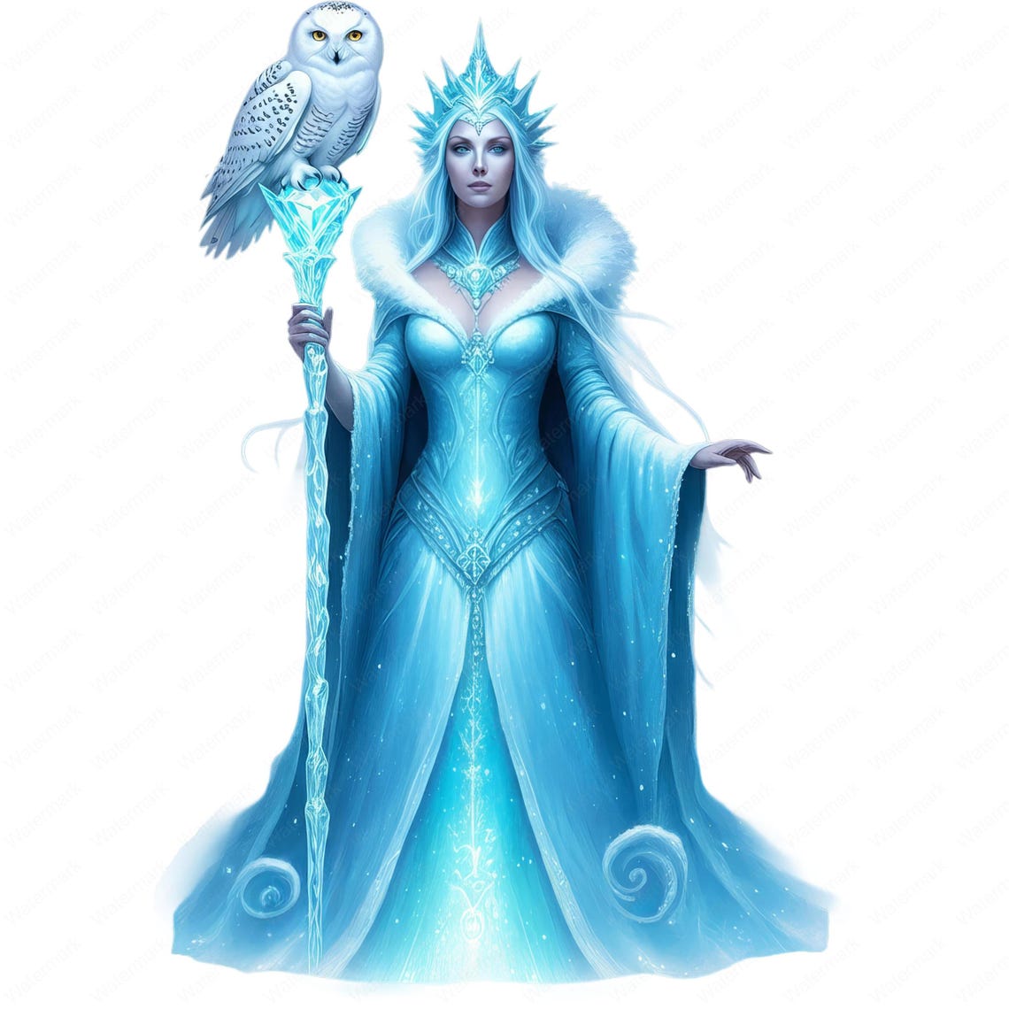 Snow Witch Clipart | Frosty Magic PNG Bundle | 10 High Quality Designs ...
