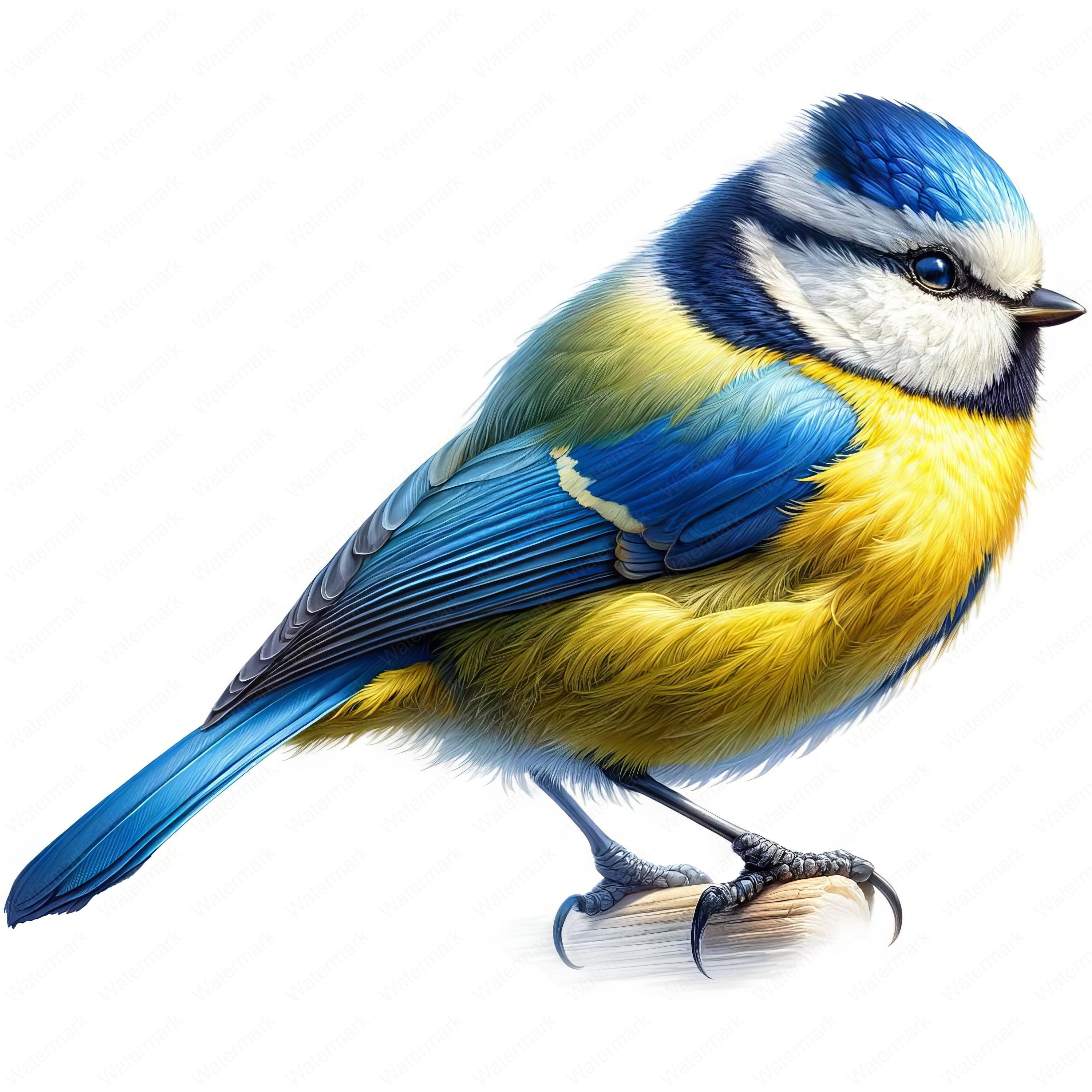 Blue Tit Clipart Bundle: 10 Bird Art Designs (digital Download) - Etsy