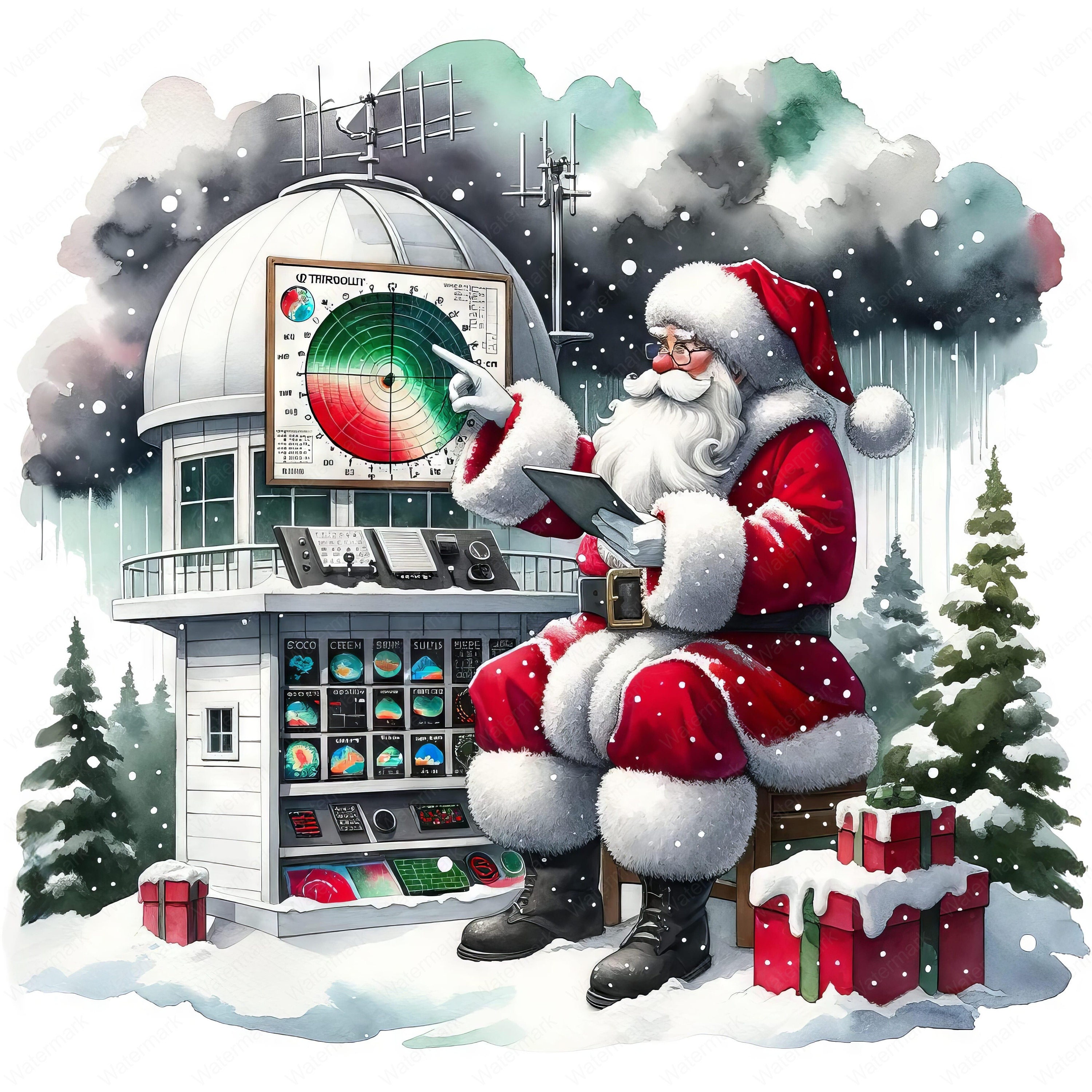 Santa Sushi Clipart Bundle | Christmas Designs (digital Download) - Etsy