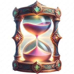 Magical Sand Timer Clipart | Enchanting Sand Timer Clipart Bundle | 10 ...