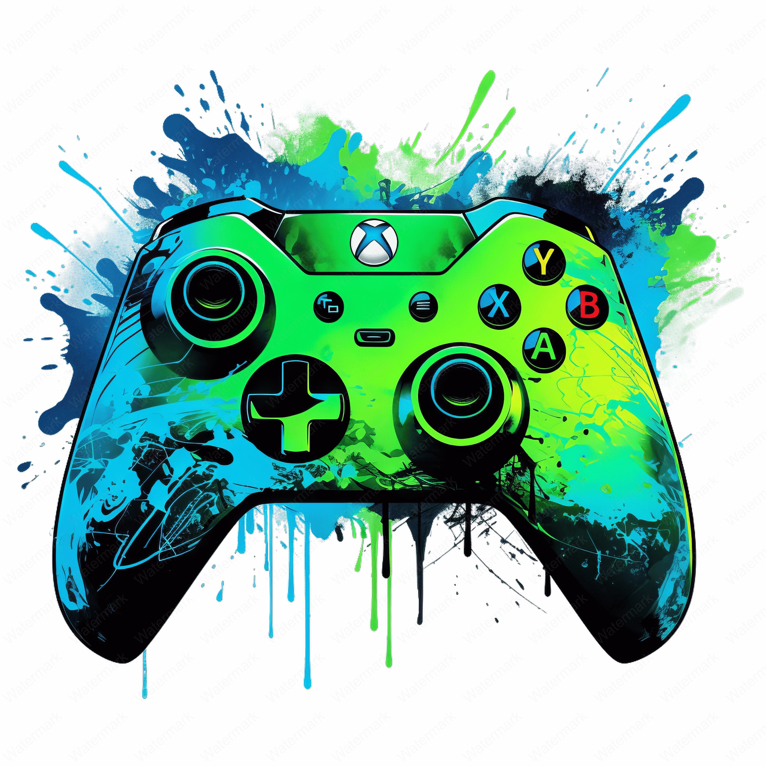 Stylish Game Controller Clipart Bundle: Gaming Art Printables (digital ...