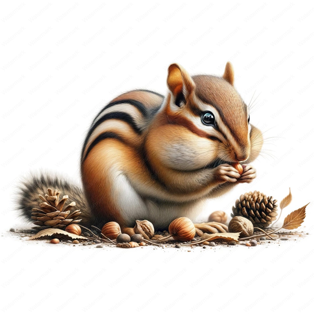 Chipmunk Clipart | Eastern Chipmunk | Clipart Bundle | 10 High-quality ...