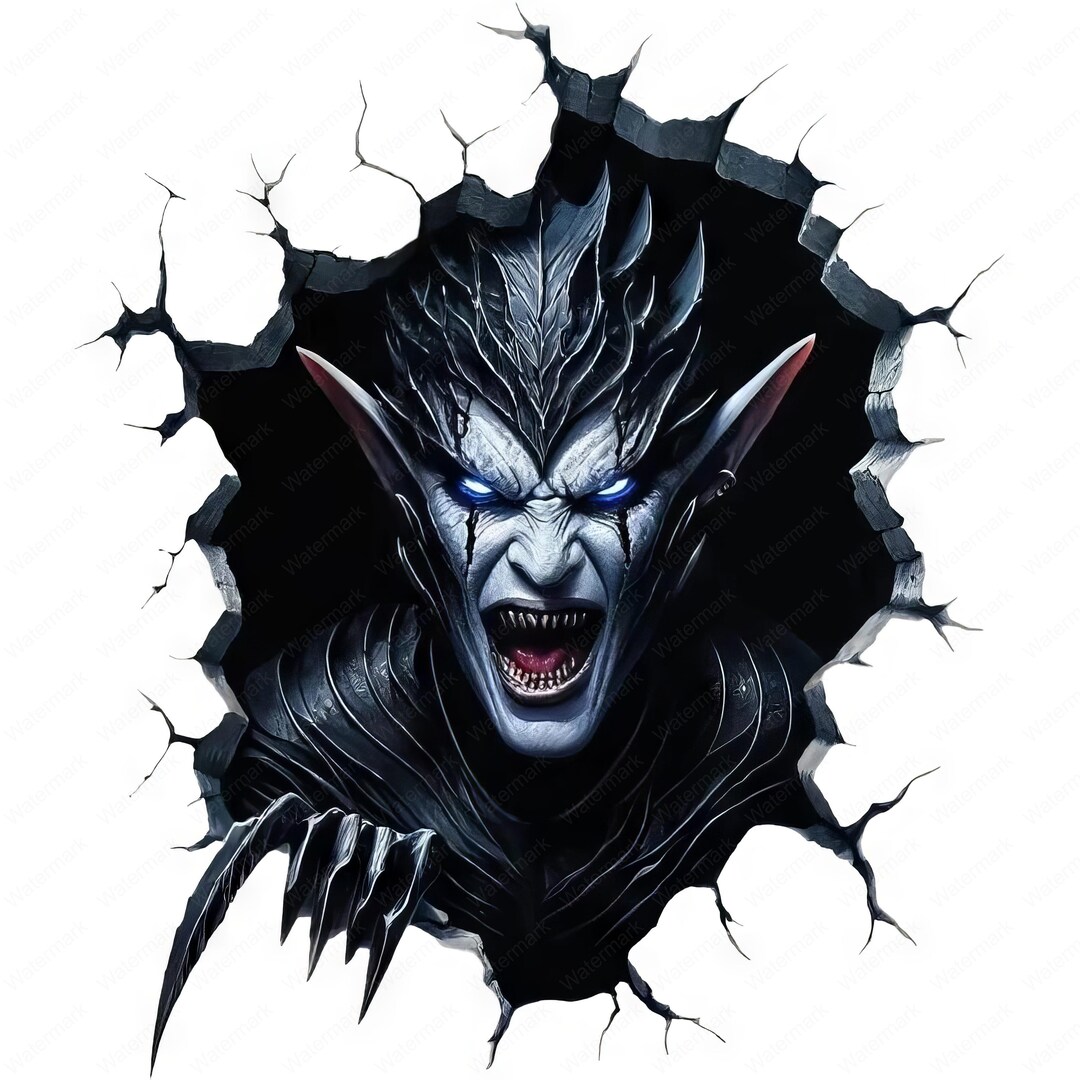 Enraged Dark Elf Clipart Bundle: Fantasy Art Printables (digital ...