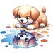 Happy Puppy Clipart 10 High-quality Designs Cute Dog Illustrations ...