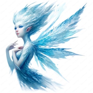 Ice Sprite Clipart | Enchanted Ice Sprite Clipart Bundle | 10 High ...