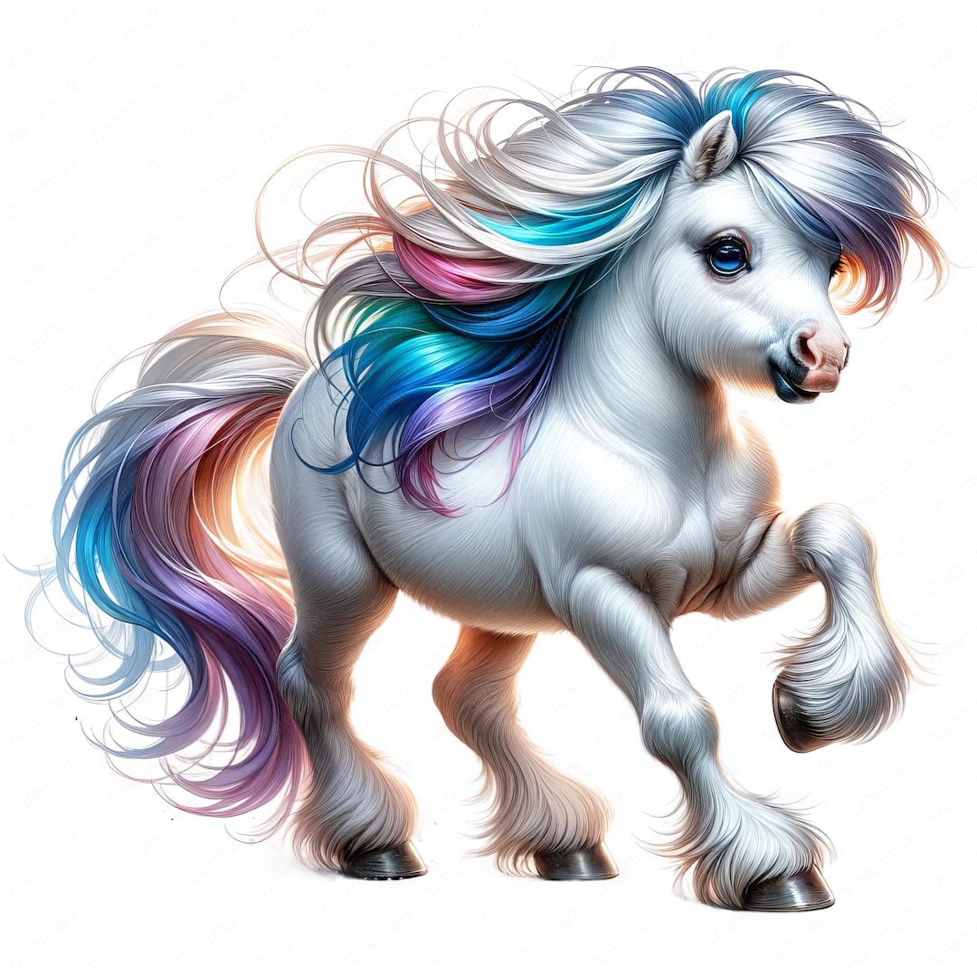 Pony Clipart Adorable Pony Clipart Bundle 10 High-quality Images Equine ...