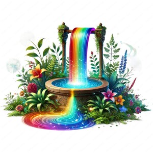 Rainbow Well Clipart | Vibrant Rainbow Well Clipart Bundle | 10 High ...