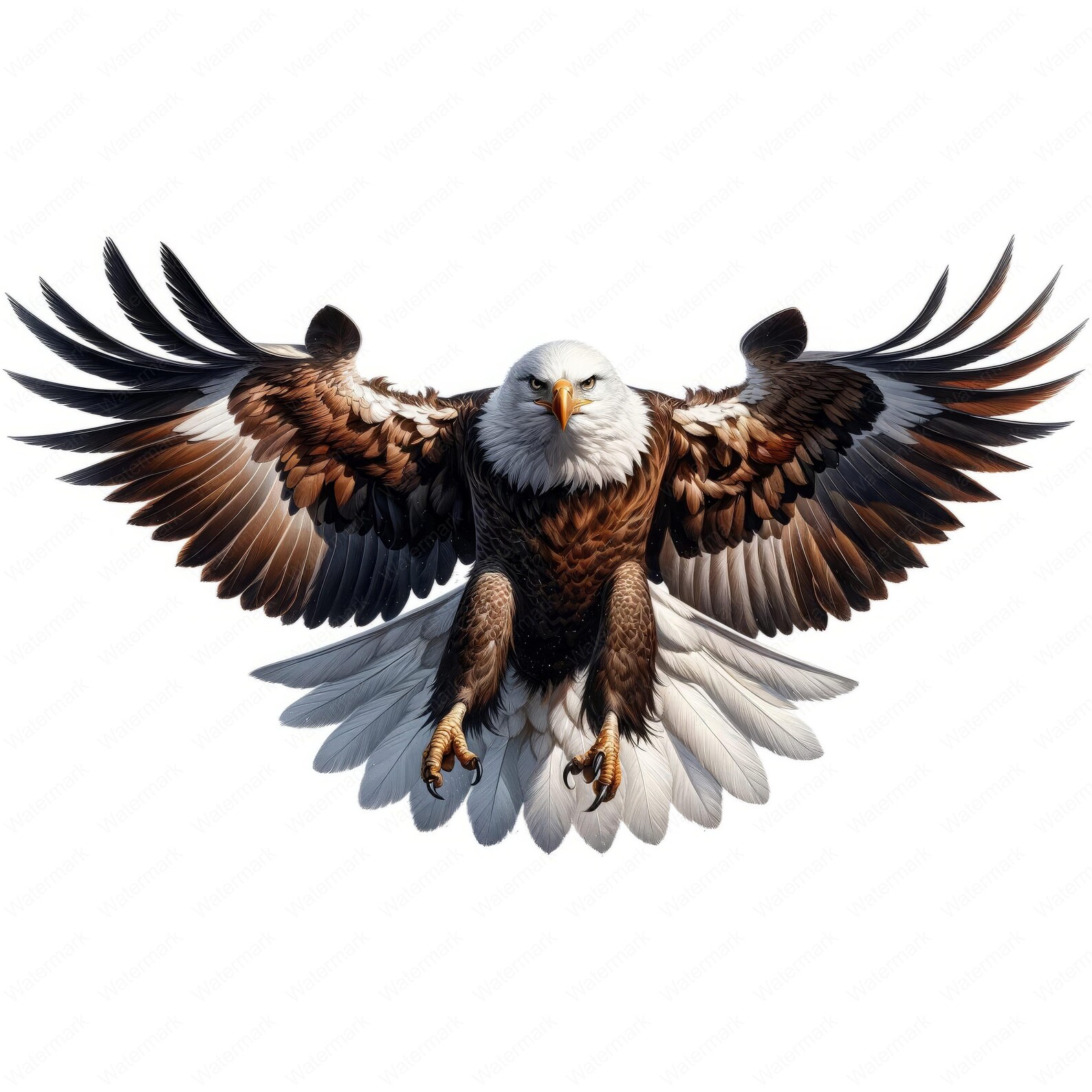 Intense Eagle Clipart Bundle | Bird of Prey Designs (digital Download ...