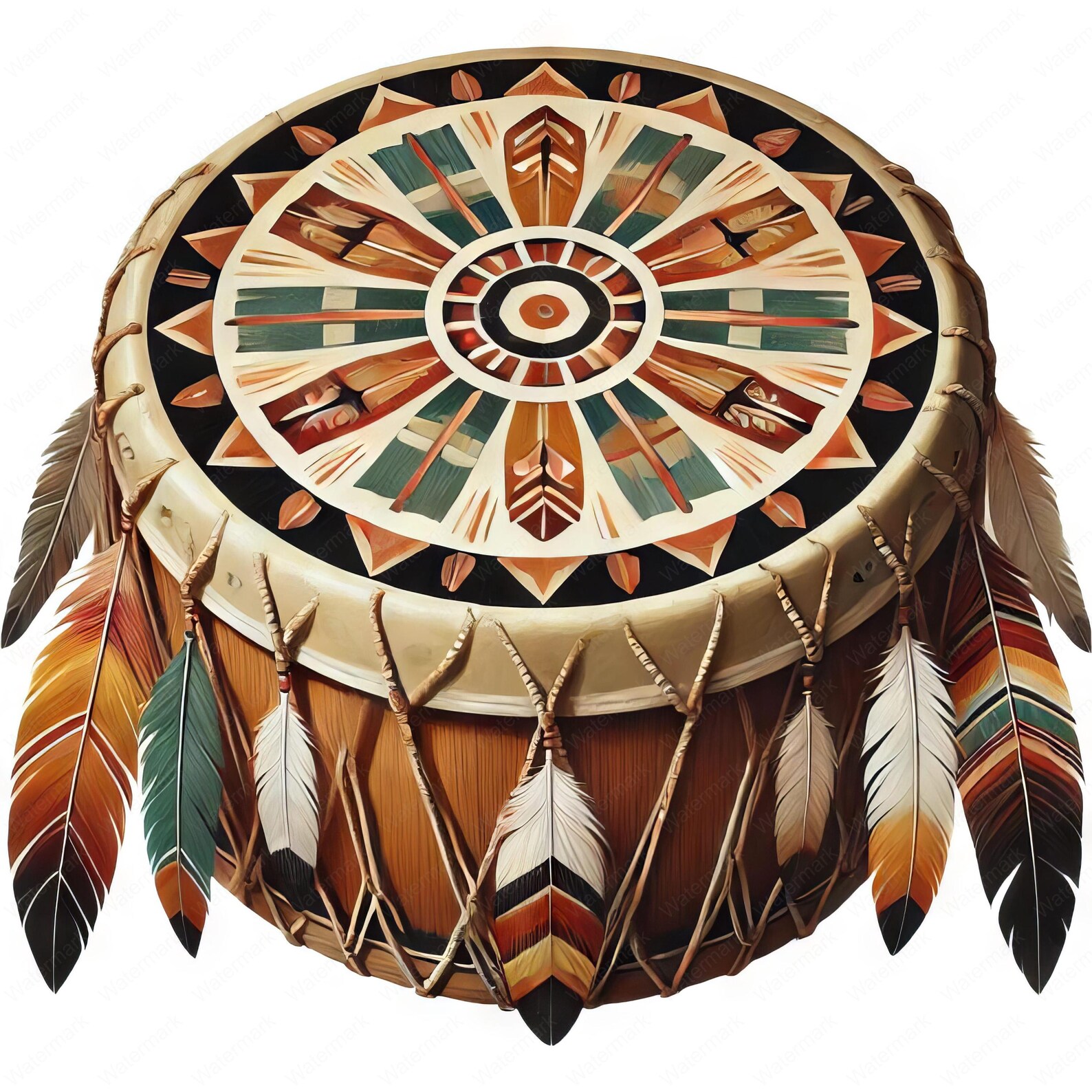 Tribal Drum Clipart Bundle: Native American Art (digital Download) - Etsy