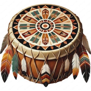 Native American Drum Clipart | Stunning Drum Clipart Bundle | 10 High ...