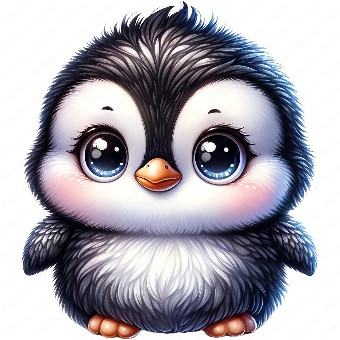 Baby Penguin Clipart Bundle: Nursery Art Printables (digital Download ...