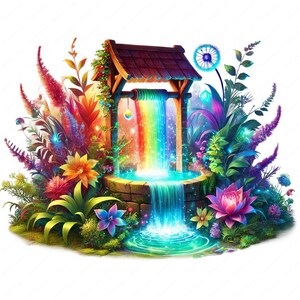 Rainbow Well Clipart | Vibrant Rainbow Well Clipart Bundle | 10 High ...