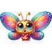 Cute Butterfly Clipart | Funny Cute Butterfly Clipart Bundle | 10 High ...