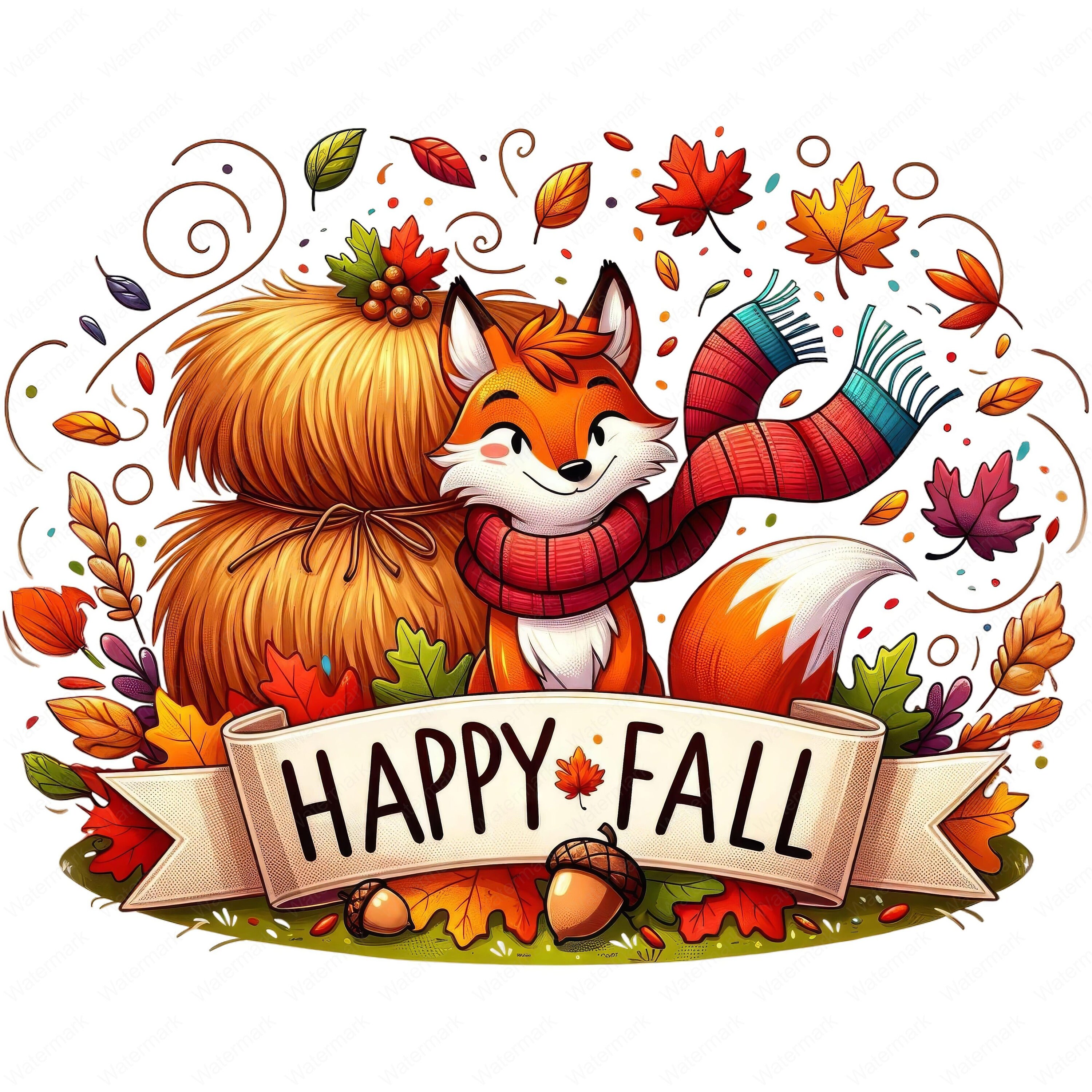 Fall Harvest Clipart Bundle: Autumn Art Printables (commercial Use ...