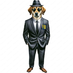 FBI Dog Clipart Bundle: Detective Art Printables (digital Download) - Etsy