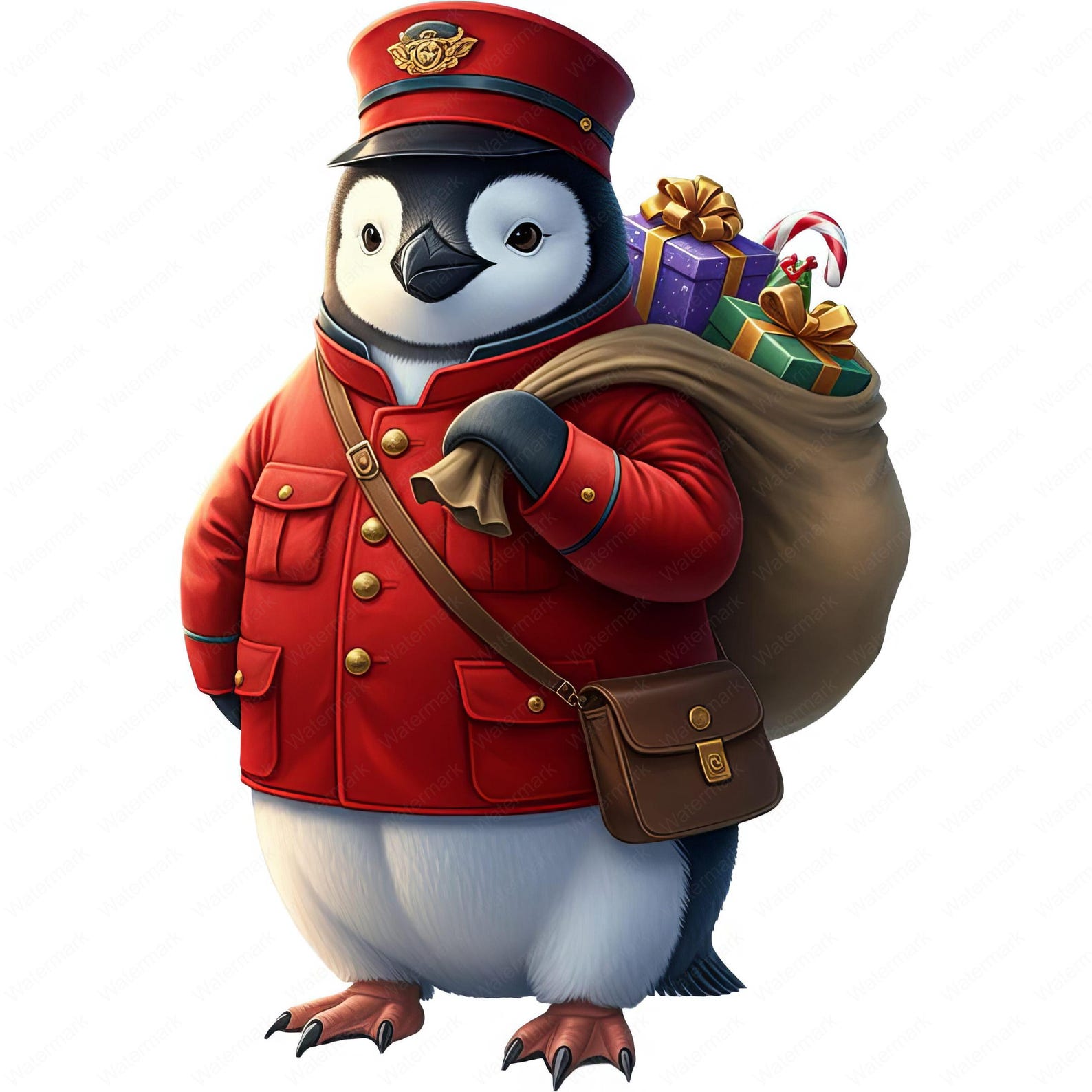 Animal Postman Clipart Bundle: Christmas Delivery Designs (digital ...