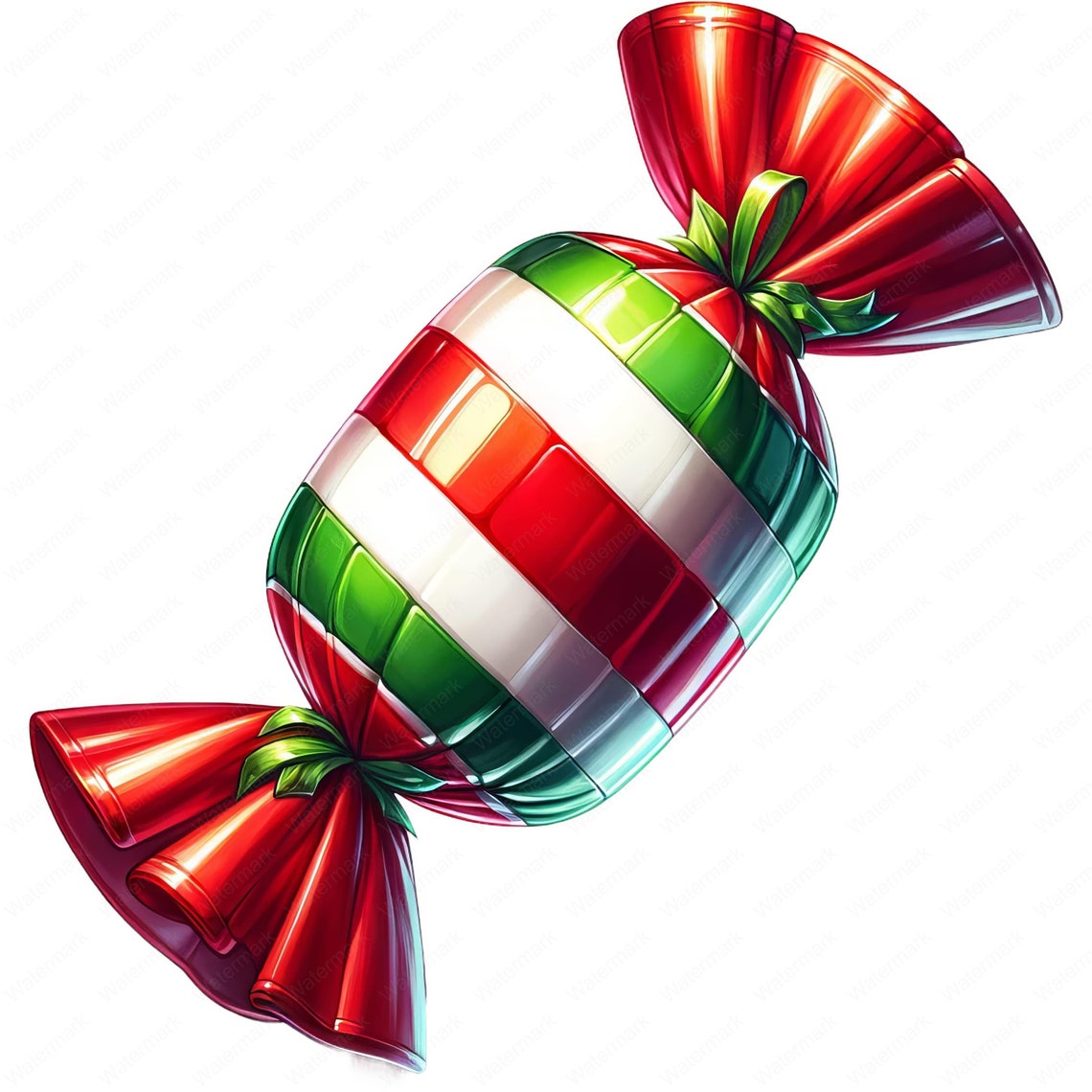Christmas Candy Clipart: Colorful Sweet Treats Art (digital Download ...