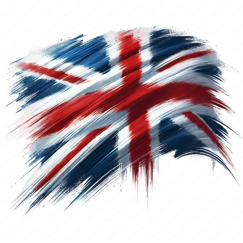 British Flag Clipart: Dynamic London Art (digital Download) - Etsy UK
