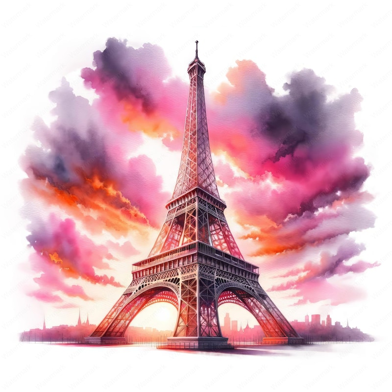 Eiffel Tower Clipart - Etsy