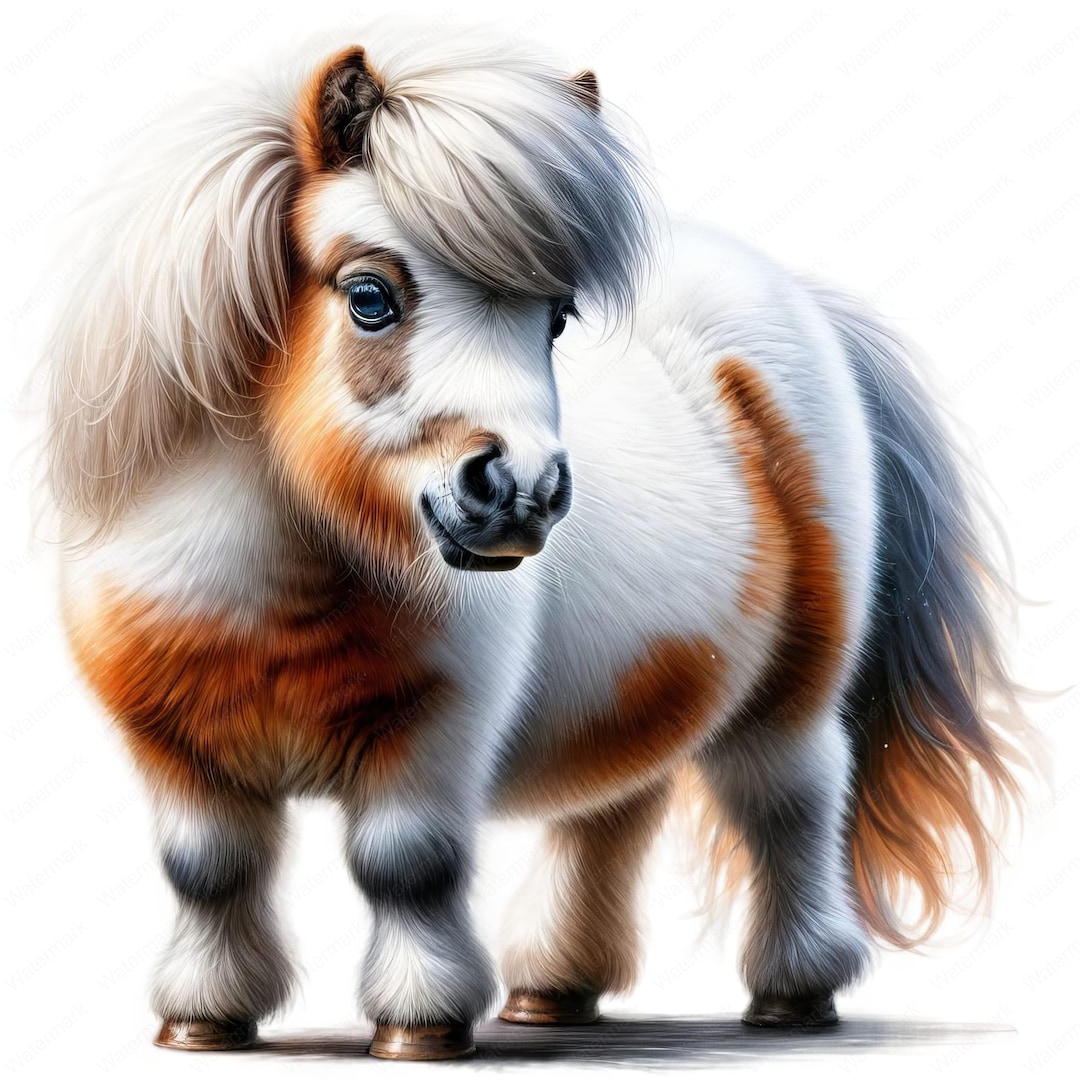 Shetland Pony Clipart Bundle: Equestrian Art Printables (digital ...