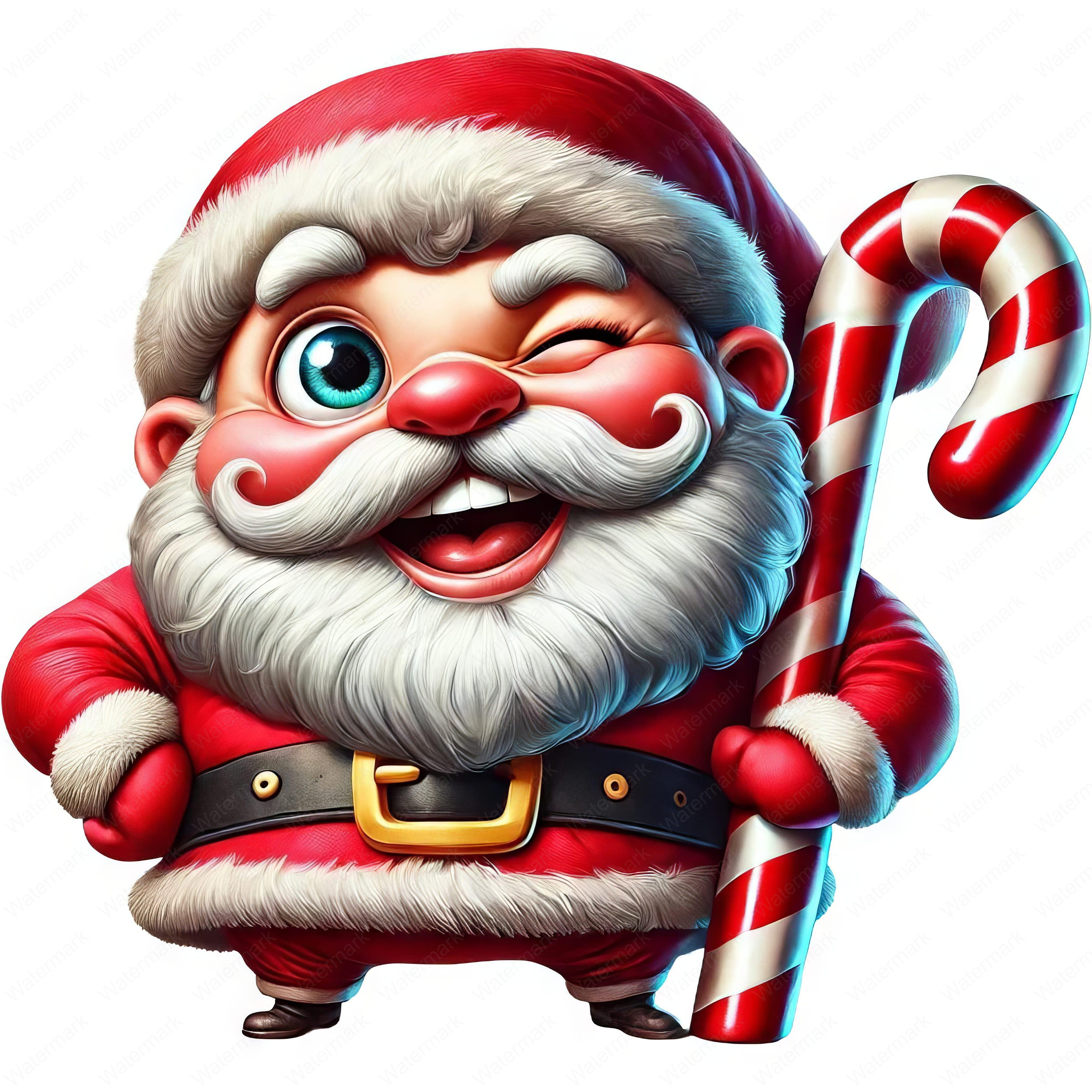 Santa Claus Clipart Bundle | 10 Holiday Art Designs (digital Download ...