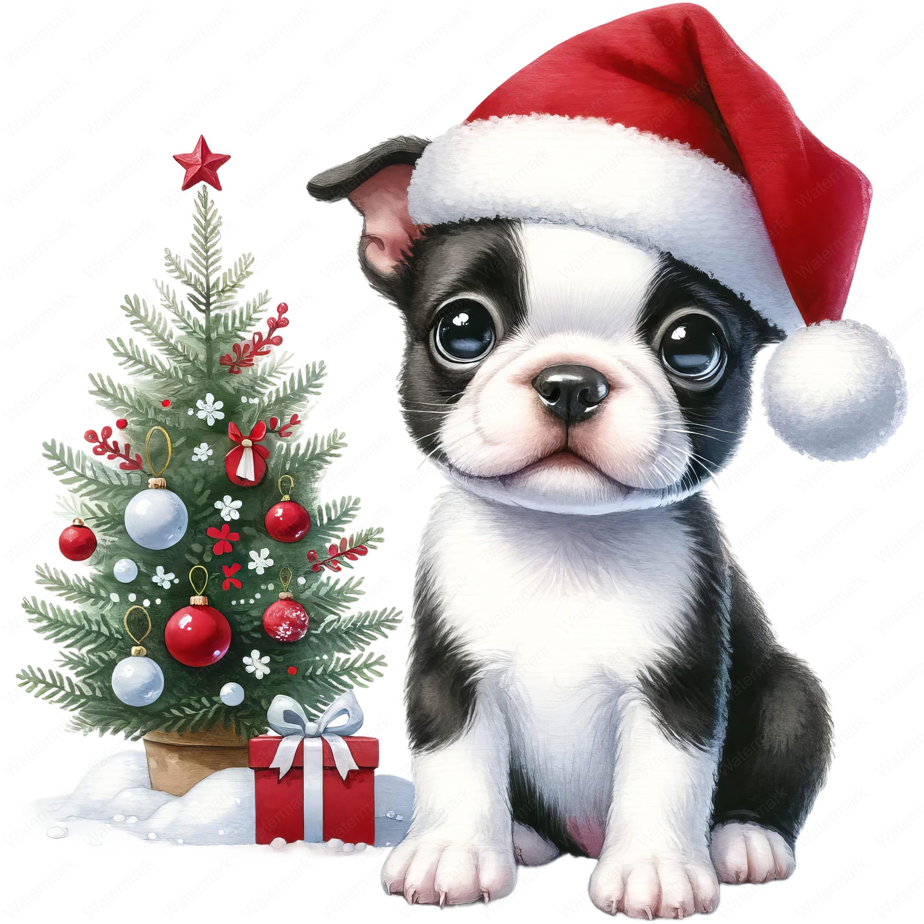 Christmas Dog Clipart: Festive Holiday Designs (digital Download) - Etsy