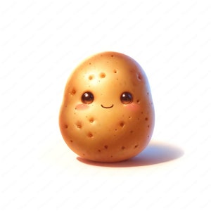 Cute Potato Clipart Adorable Potato Clipart Bundle 10 High-quality ...