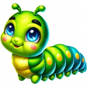 Caterpillar Clipart | Adorable Caterpillar Clipart Bundle | 10 High ...
