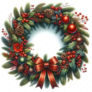 Retro Christmas Clipart Clipart Bundle 04 10 Vintage-inspired Images ...