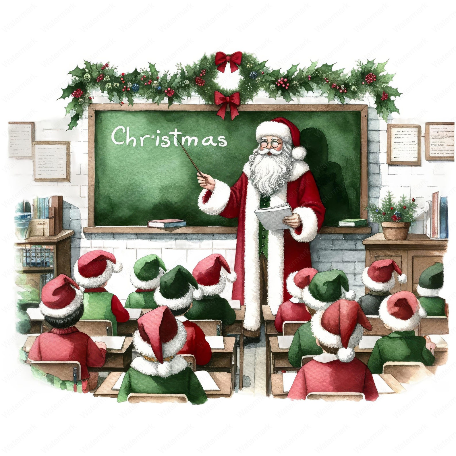 Santa Sushi Clipart Bundle | Christmas Designs (digital Download) - Etsy
