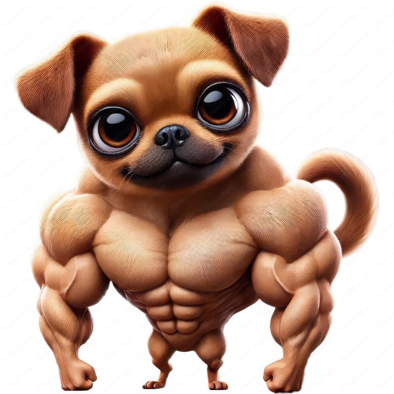Gym Dog Clipart Bundle: Adorable Fitness Art (digital Download) - Etsy