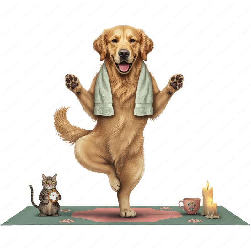 Fitness Cartoon Dog - Etsy UK