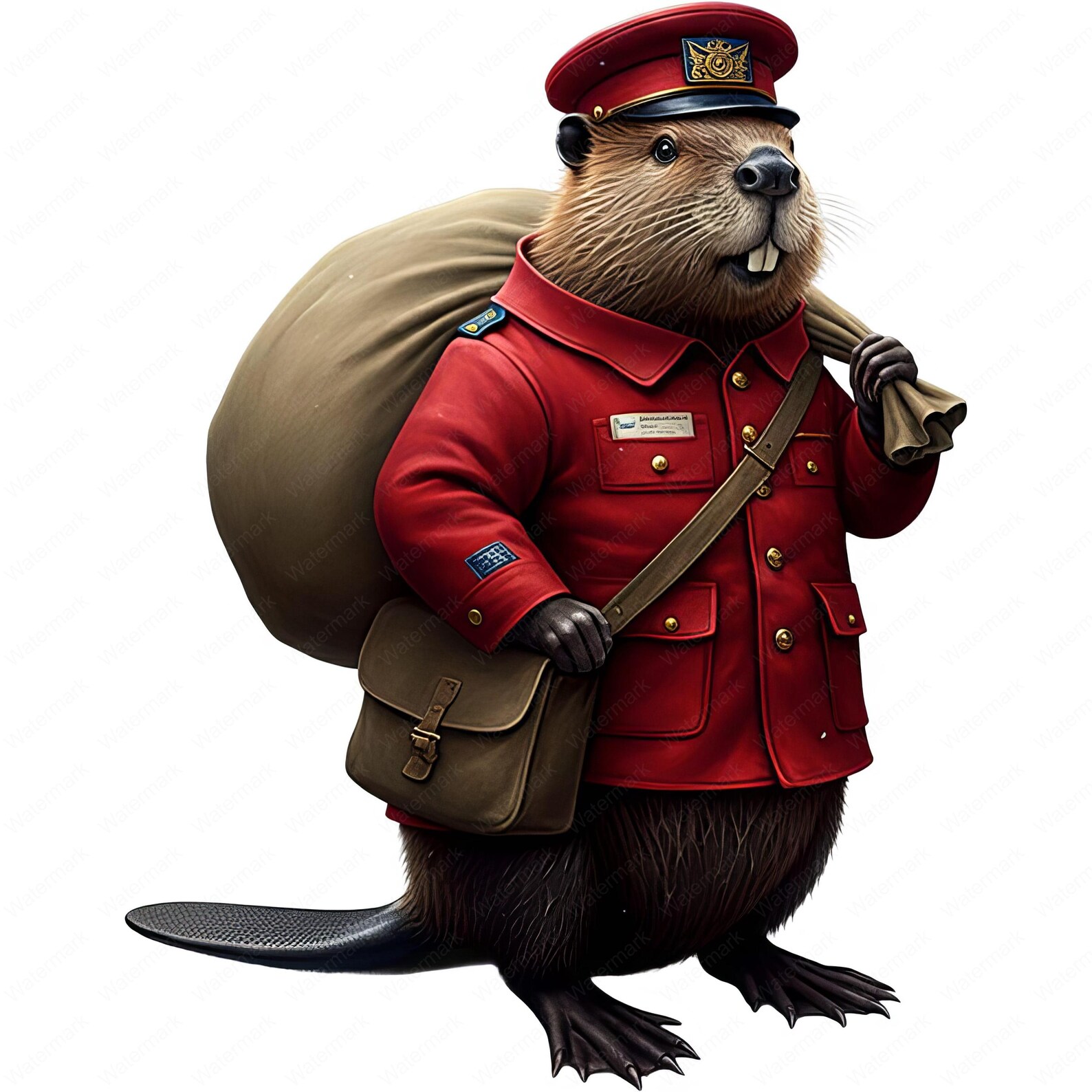 Animal Postman Clipart Bundle: Christmas Delivery Designs (digital ...