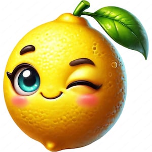 Cute Lemon Clipart | Imaginative Cute Lemon Clipart Bundle | 10 High ...