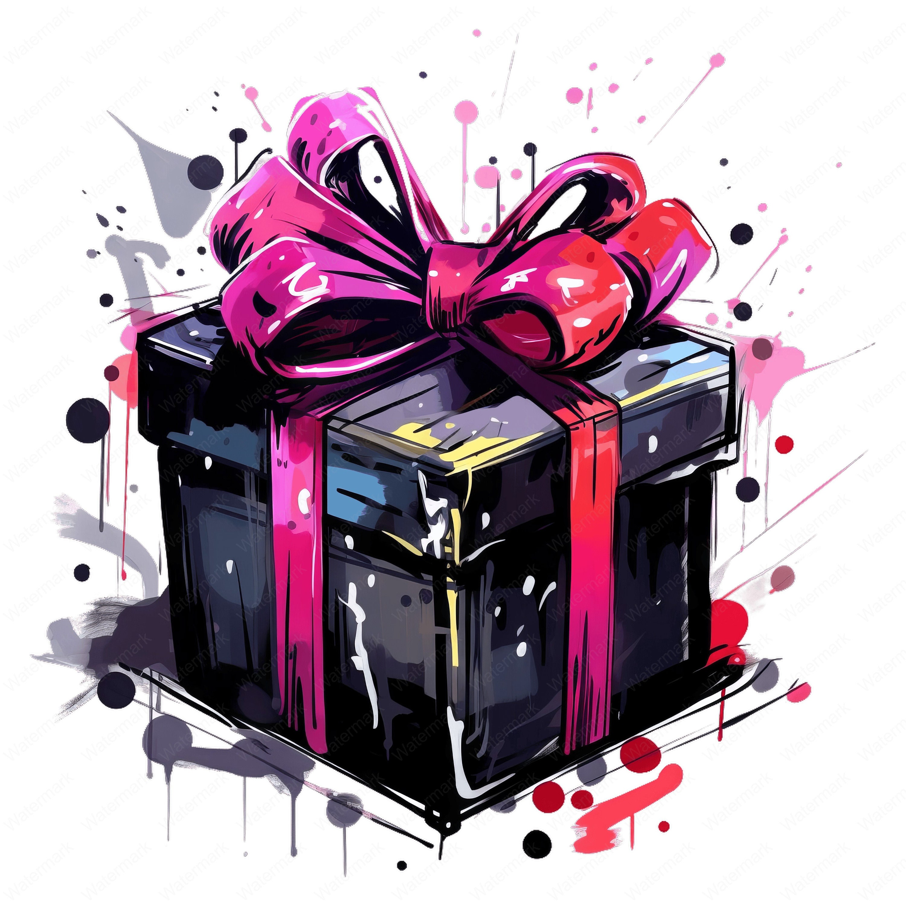 Festive Xmas Gift Box Clipart | Holiday Art Bundle (digital Download ...
