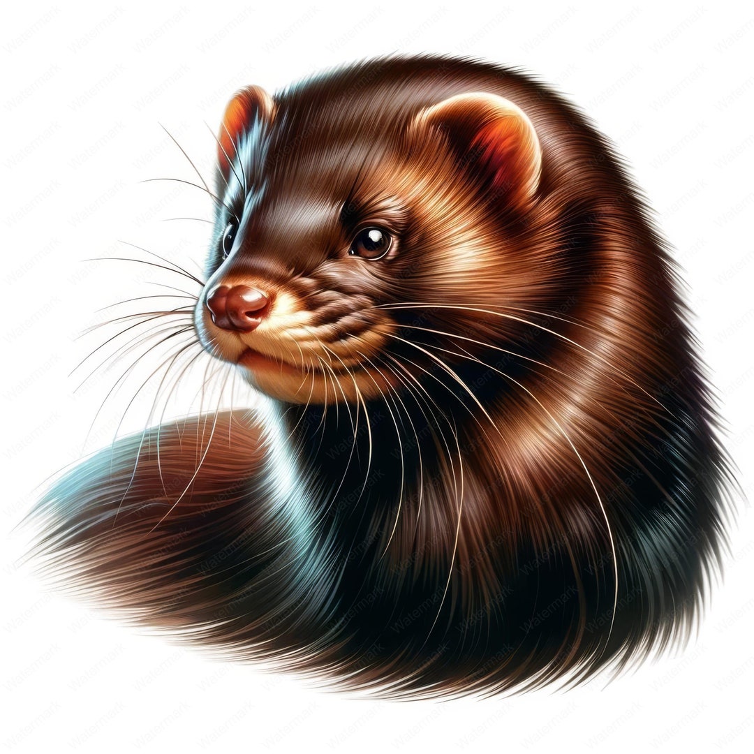 Mink Clipart | Sleek Mink Clipart Bundle | 10 High-quality Designs ...