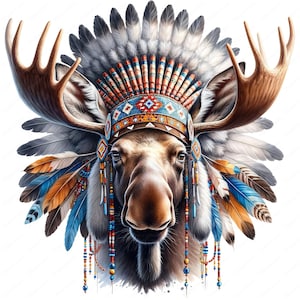 Moose Clipart | Majestic Moose Clipart Bundle | 10 High-quality Designs ...