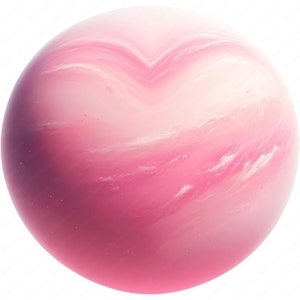 Pink Heart Planet Clipart | Outer Space Themed Clipart Bundle | 10 High ...