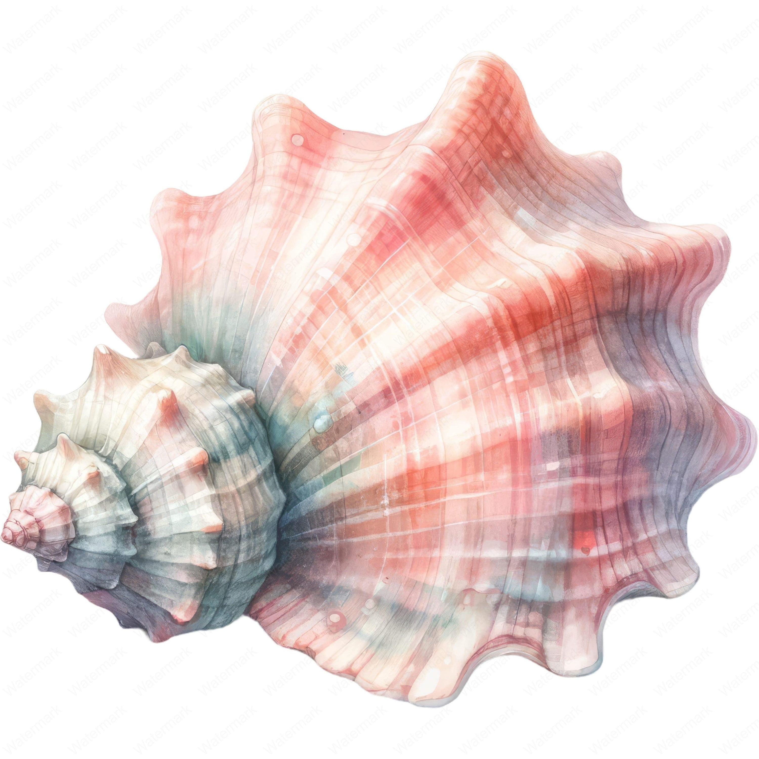 Seashell Clipart Bundle | Ocean Art, Commercial Use (digital Download ...