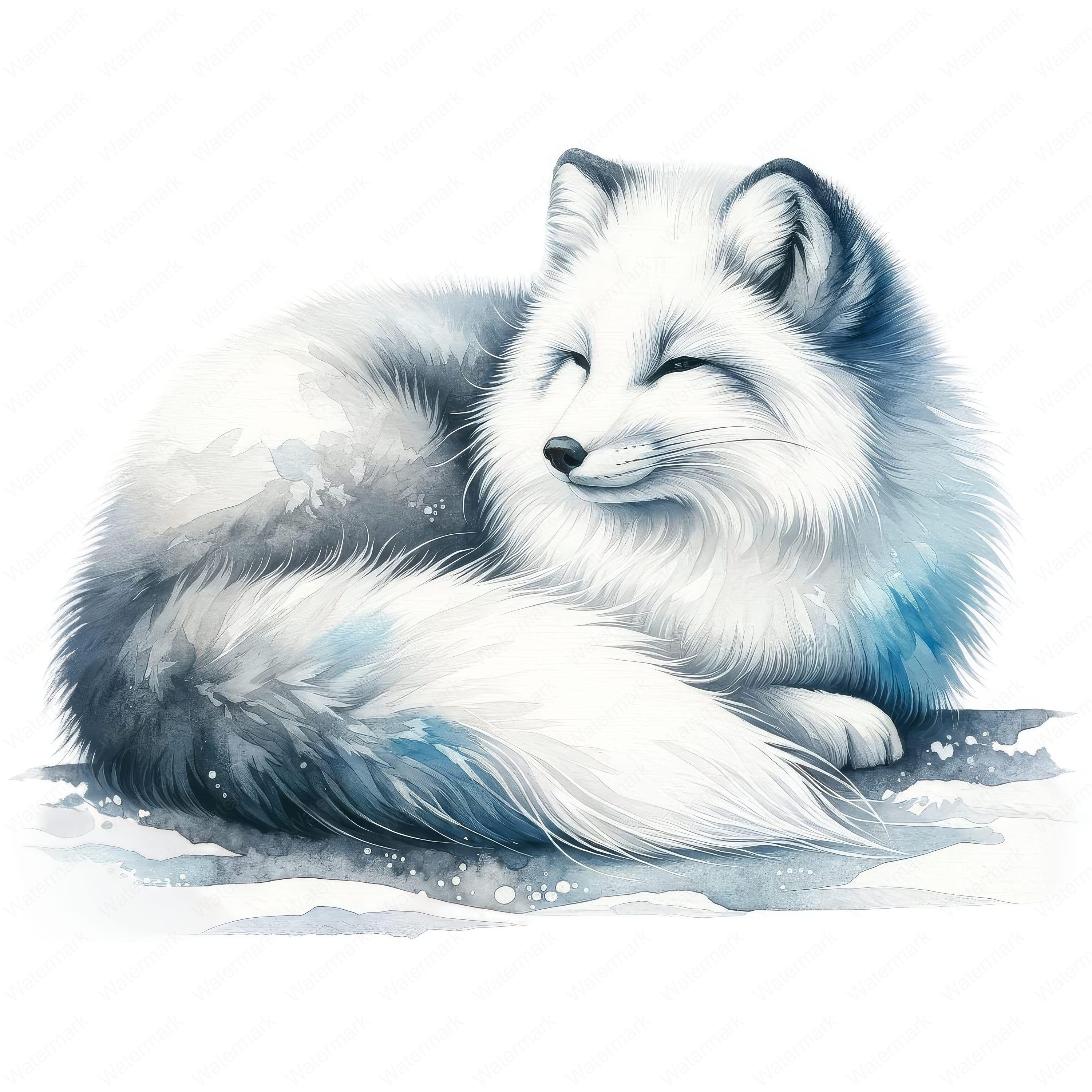 Arctic Fox Clipart Bundle: 10 Wildlife Art Designs (digital Download ...