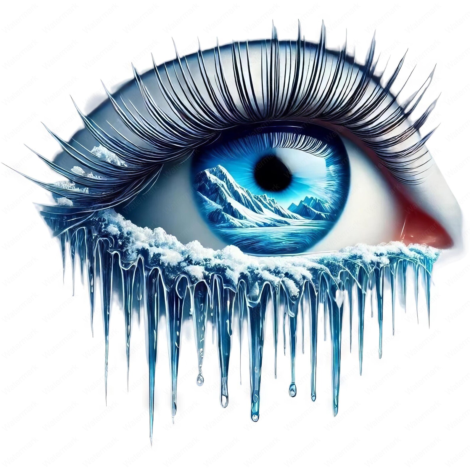Ice Eye Clipart | Nature Art Designs (digital Download) - Etsy