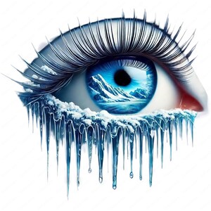 Ice Eye Clipart | Nature Art Designs (digital Download) - Etsy
